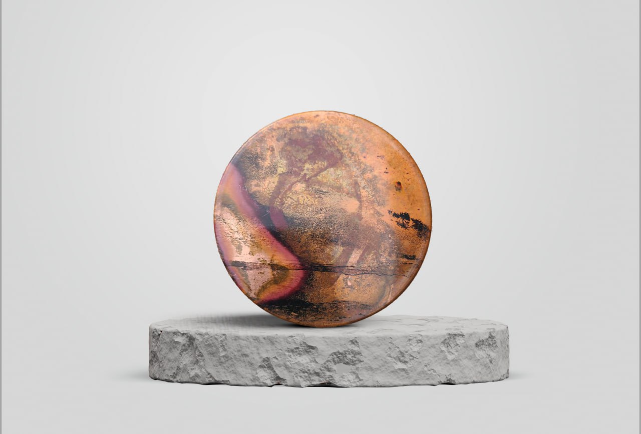 Hammered Copper Coasters 100% pure - ssophia.com