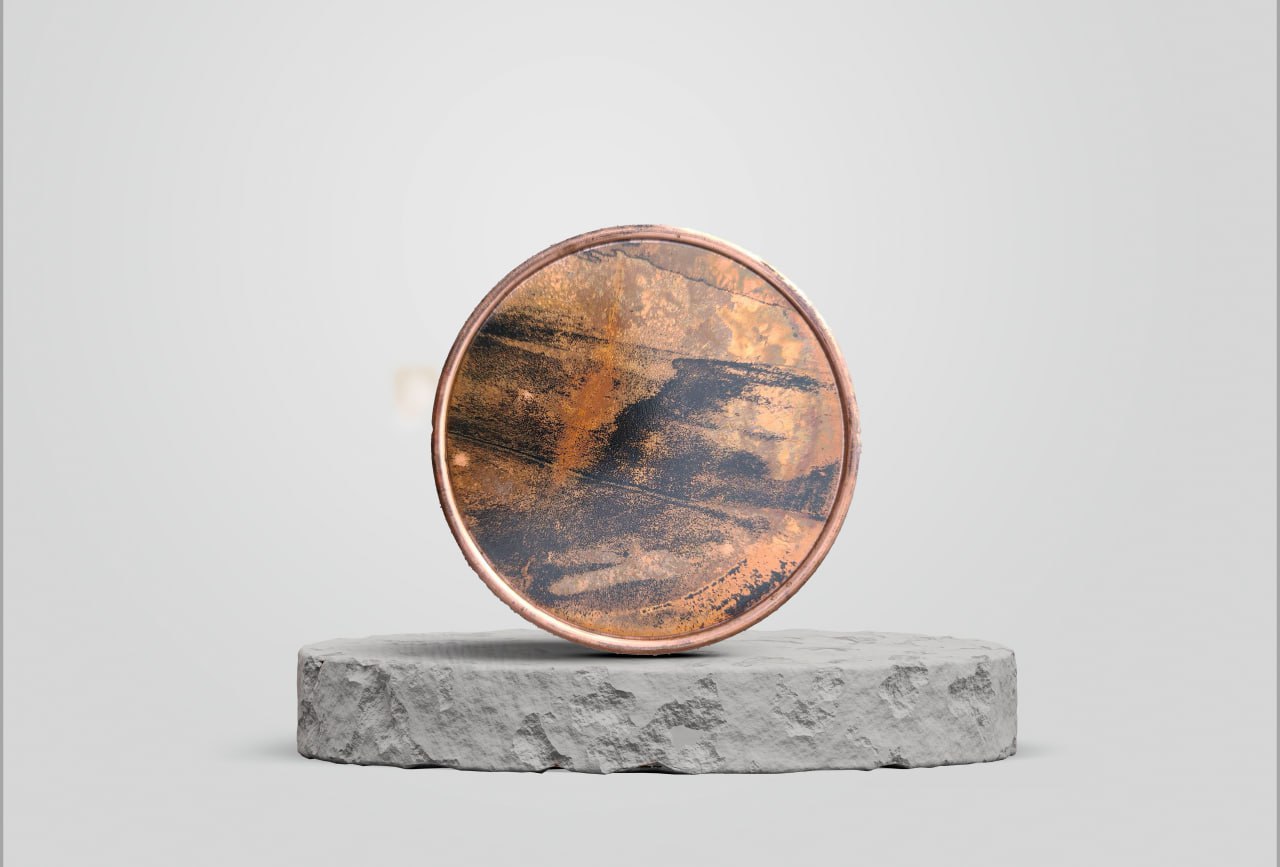 Hammered Copper Coasters 100% pure - ssophia.com